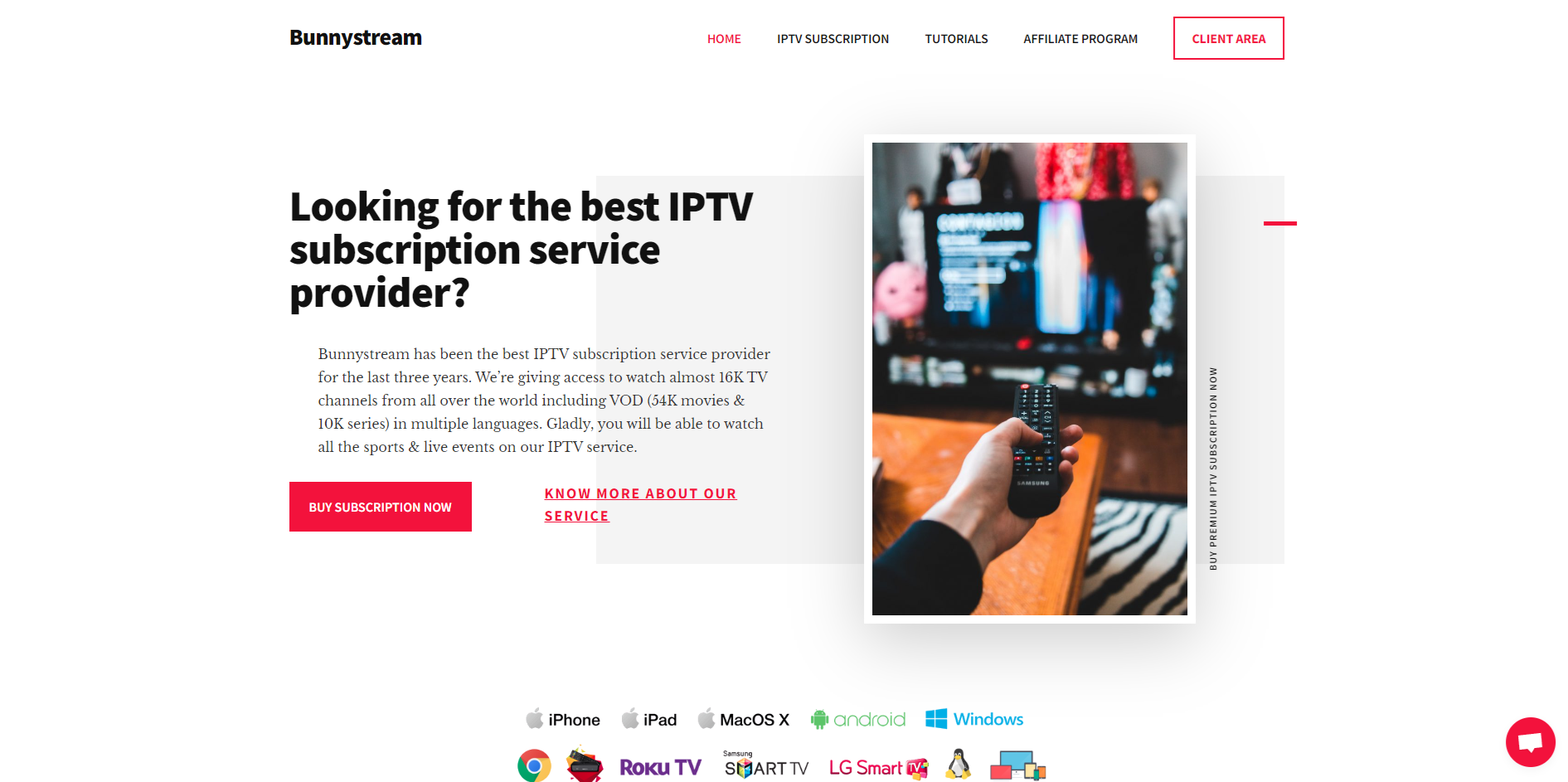 Bunnystream IPTV Review: 16,000 Channels & 60,000 VOD Titles